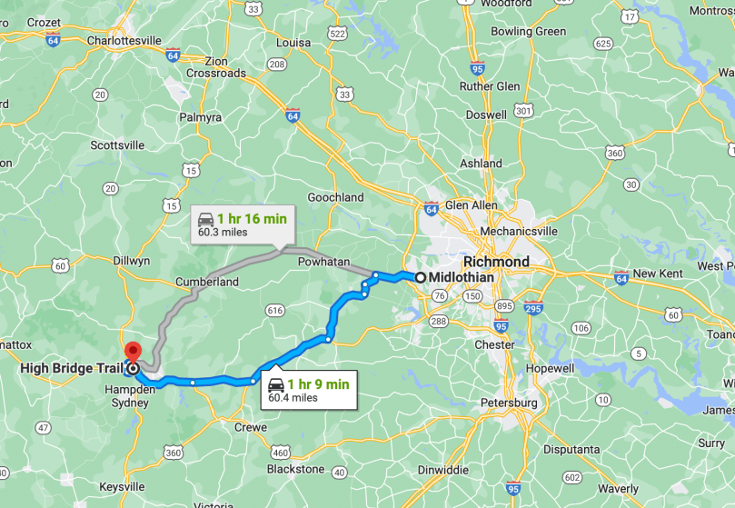 High Bridge Trail State Park – WAY NORTH